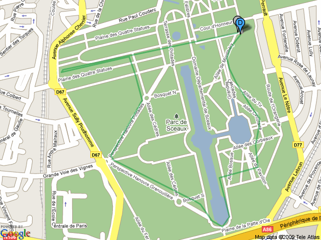 Parcours Parc de Sceaux