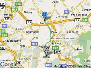 Battice Theux via Rechain et Wegnez