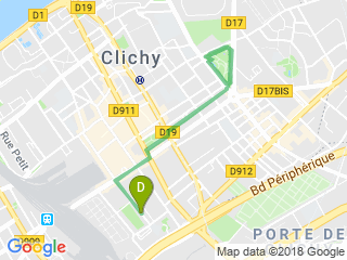 Clichy, avec le gps en rade